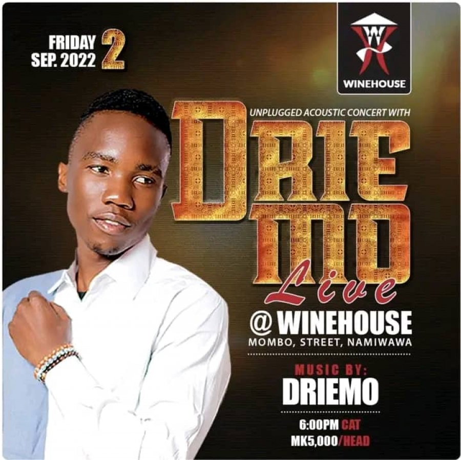 Unplugged acoustic concert with driemo - MalawiEvents.com
