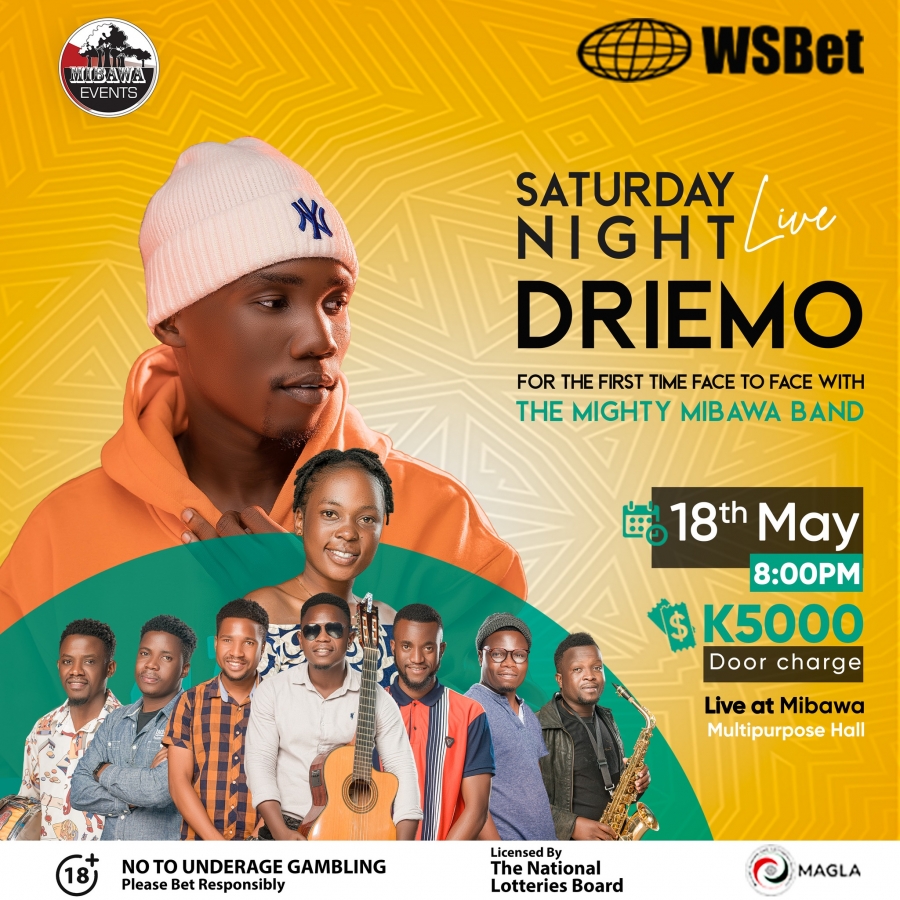 Saturday night live with driemo - MalawiEvents.com