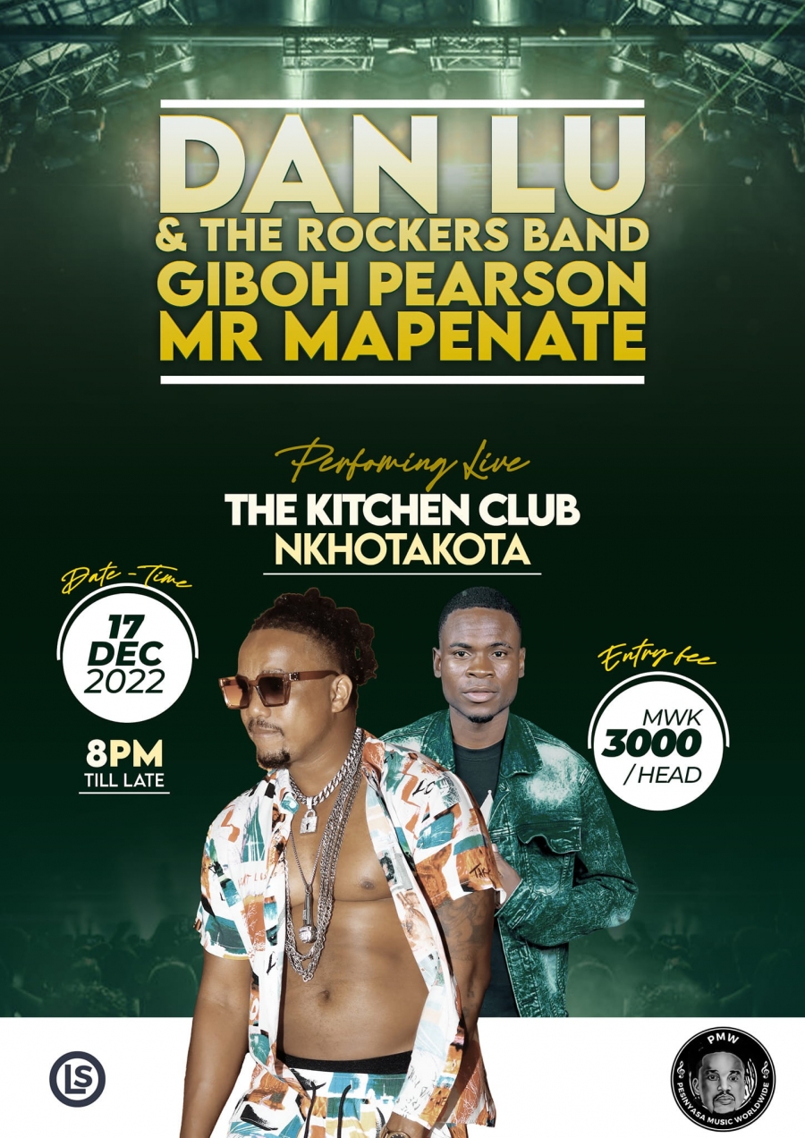 Dan lu and the rocker band gibo pearson aka mr mapenate - MalawiEvents.com